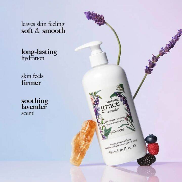 Philosophy Amazing Grace Lavender Firming Body Emulsion 480ml | Lazada ...