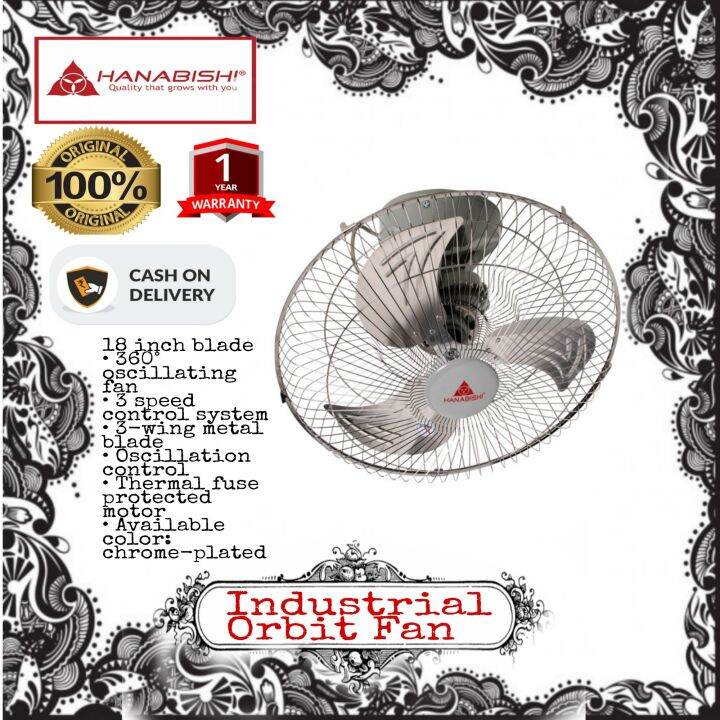 Hanabishi Industrial Orbit Fan HIOF380R | Lazada PH