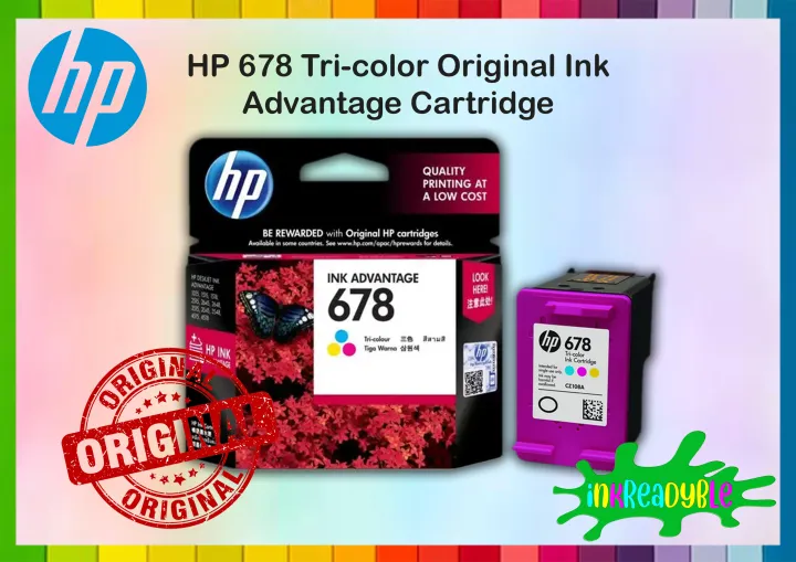 HP 678 Tricolor Original Ink Cartridge | Lazada PH