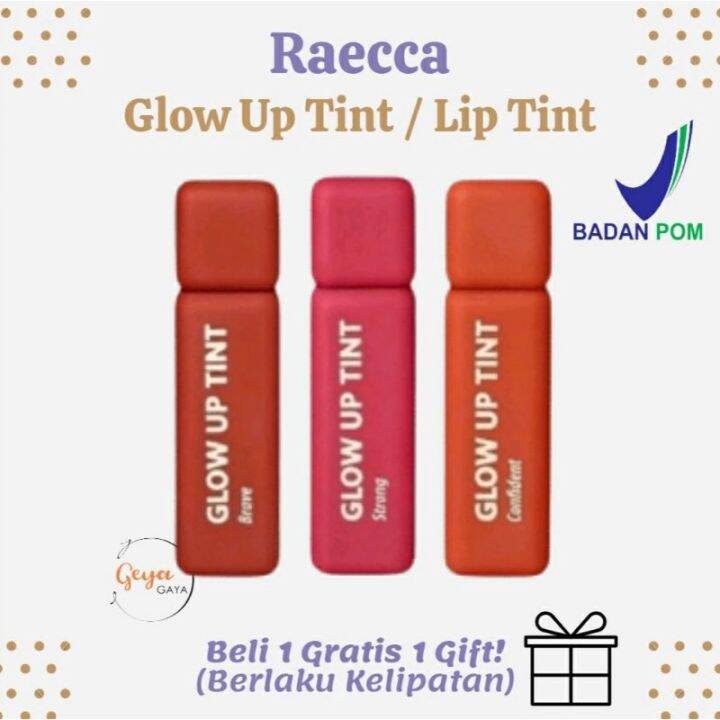‼️READY VARIANT BARU‼️RAECCA GLOW UP TINT LIP TINT RAECCA VIRAL ...