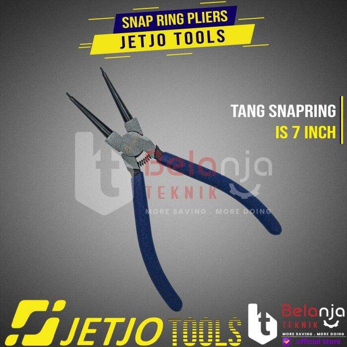 JETJO TOOLS Snap Ring Pliers IS 7" Tang Snap Ring Lurus Tutup 7 Inch ...