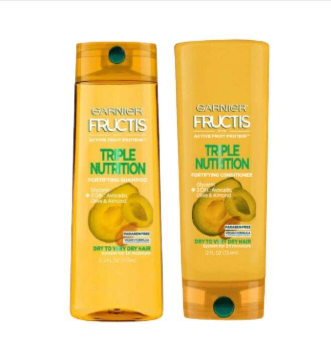 GARNIER FRUCTIS TRIPLE NUTRITION SHAMPOO AND CONDITIONER | Lazada PH