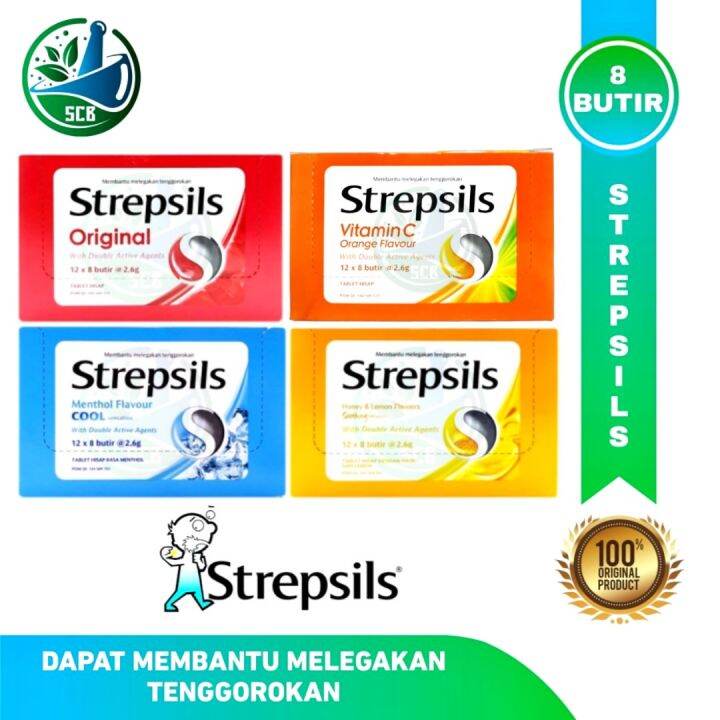 Strepsils (Isi 8 Butir) Varian - Permen Pereda Tenggorokan | Lazada ...