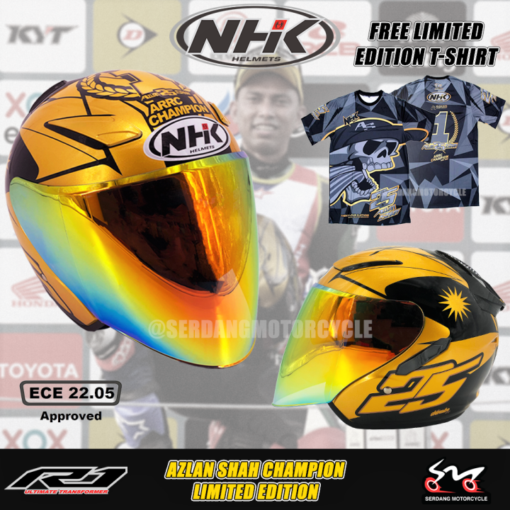NHK Azlan Shah Champion Special Limited Edition R1 V2 Open Face Double ...