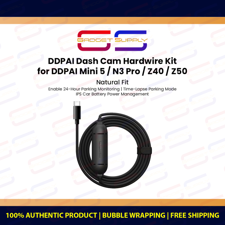 DDPAI Dash Cam Hardwire Kit for DDPAI Mini 5/ Z40/ Z50 / Mola N3 Pro ...
