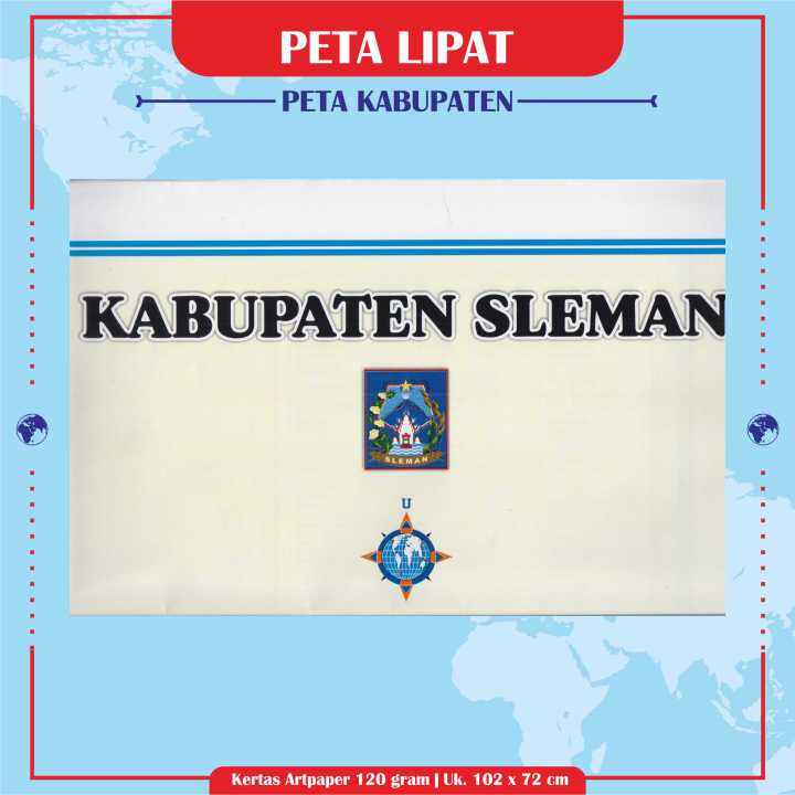 Peta Lipat Kabupaten Sleman | Lazada Indonesia
