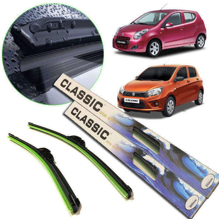 2PCS CLASSIC WIPER SUZUKI CELERIO 2009-2021 WIPER BLADE BANANA TYPE (22 ...