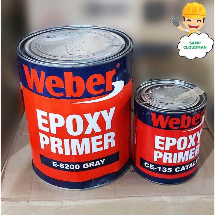Epoxy Primer Gray High Impact Resistance 1 Gallon SET Tough 4 Liters ...