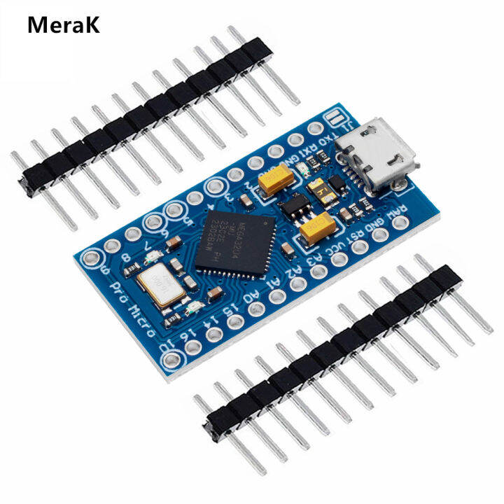 ใหม่ Pro Micro สำหรับ Arduino ATmega32U4 5V/16โมดูล MHz พร้อมส่วนหัวของ ...