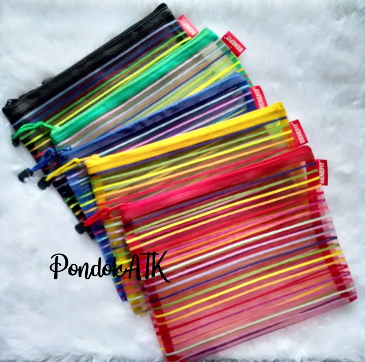 Map Jaring Warna Warni Ukuran A5 Zipper Map Jaring Warna | Lazada Indonesia