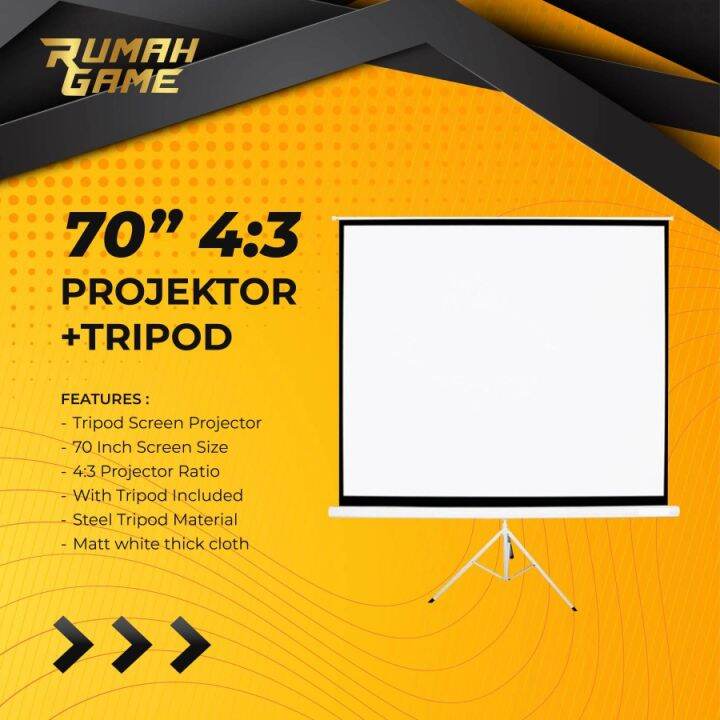 Tripod Screen Projector 70 4:3 / Layar Proyektor Inforce 70" | Lazada Indonesia