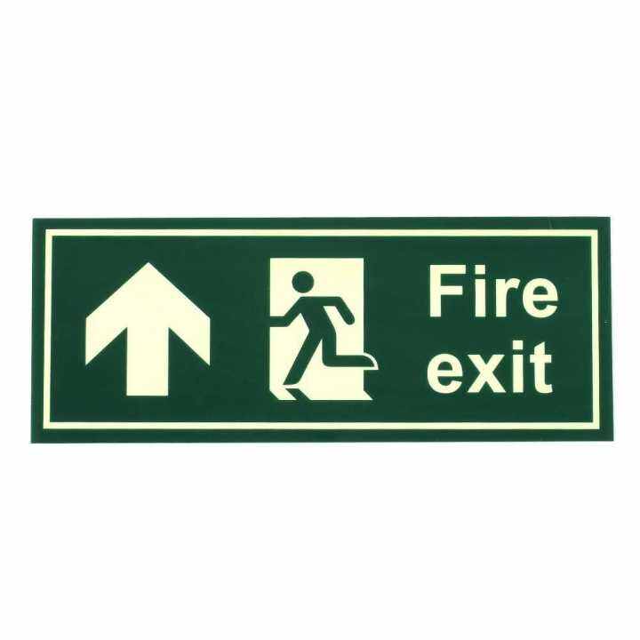Fire Safety Exit Sign Warning Guidance Signage Luminous for Stairway ...