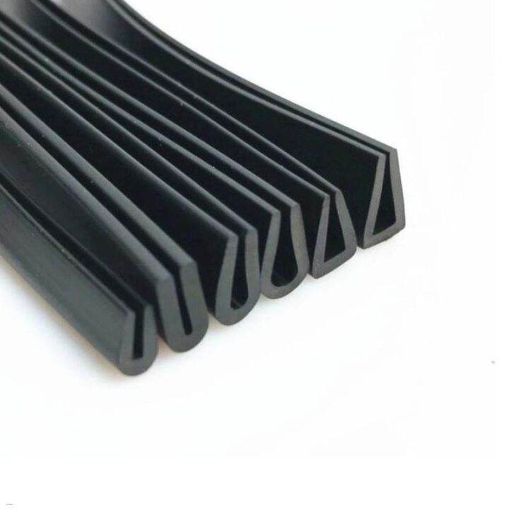 1-5M Rubber Edging Sealing Strip Black Glass Table Edging Sheet Anti ...