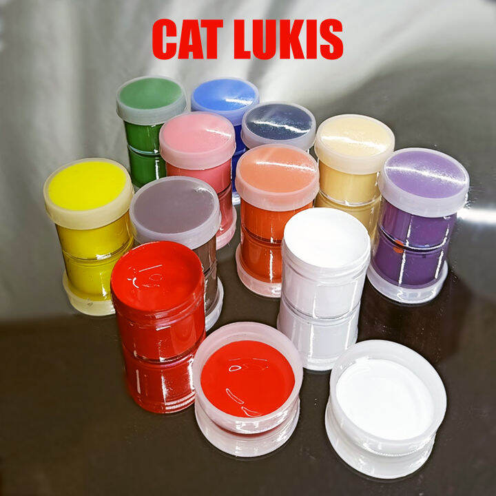 Cat Lukis / Cat Air / Cat akrilik / Watercolor Peralatan Melukis ...