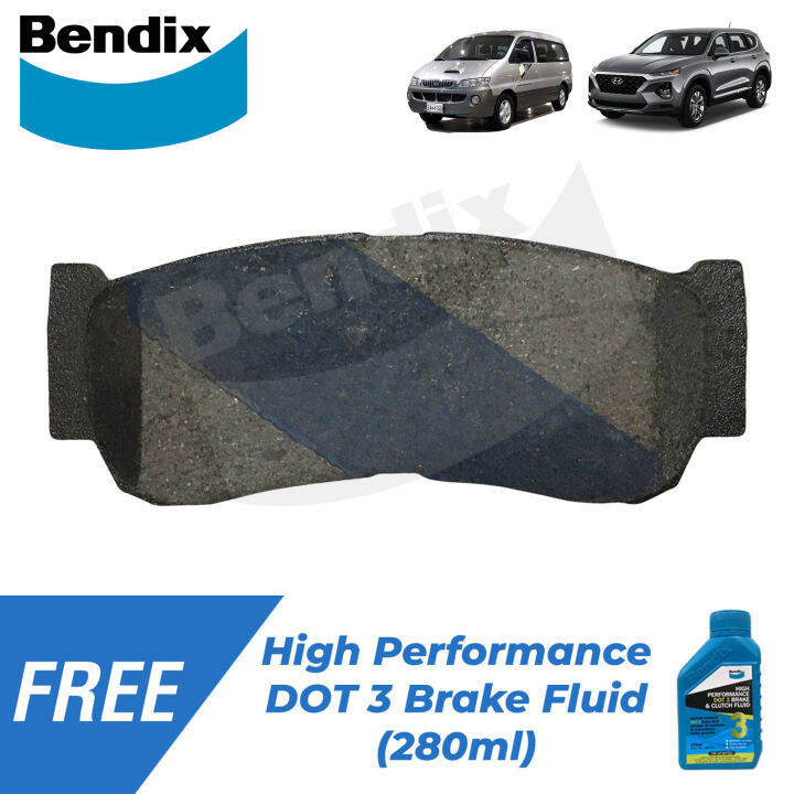 Bendix Brake Pads GCT DB2035 Rear Set for Hyundai Starex 2003-2006 and Santa Fe 2006-2010 ...