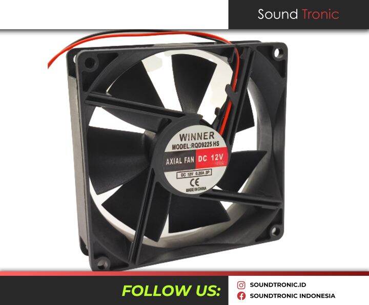 Cooling Fan Kipas DC 9cm 12V (Konektor 2 pin) Winner 9225 | Lazada Indonesia