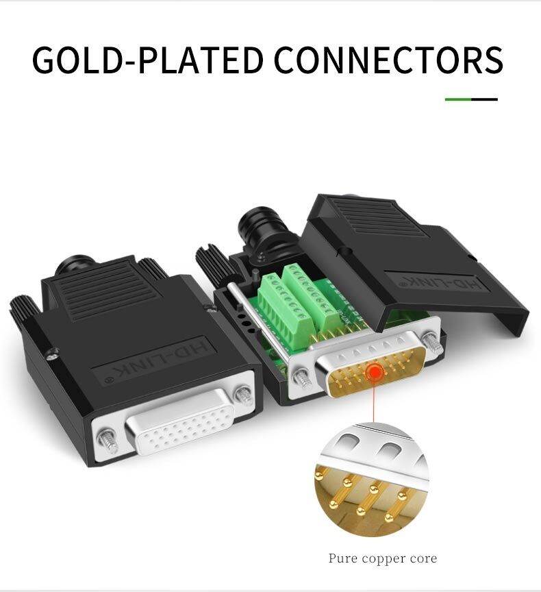 1pc DB26 Solder free Connector 26 pin 3 Row Male Female Plug Industrial ...