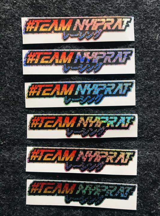 STIKER GAMBAR HOLOGRAM TEAM NYIPRAT UKURAN 3.5X15CM | MURAH MERIAH ...