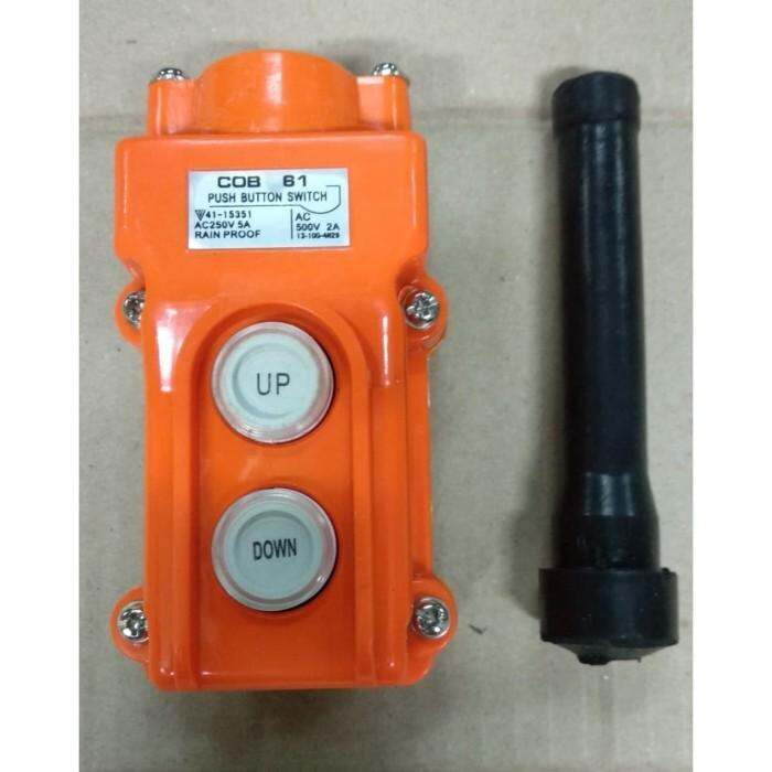 KASUGA COB 61 PUSH BUTTON HOIST 2 TOMBOL - CRANE GONDOLA TACKEL CHAIN ...