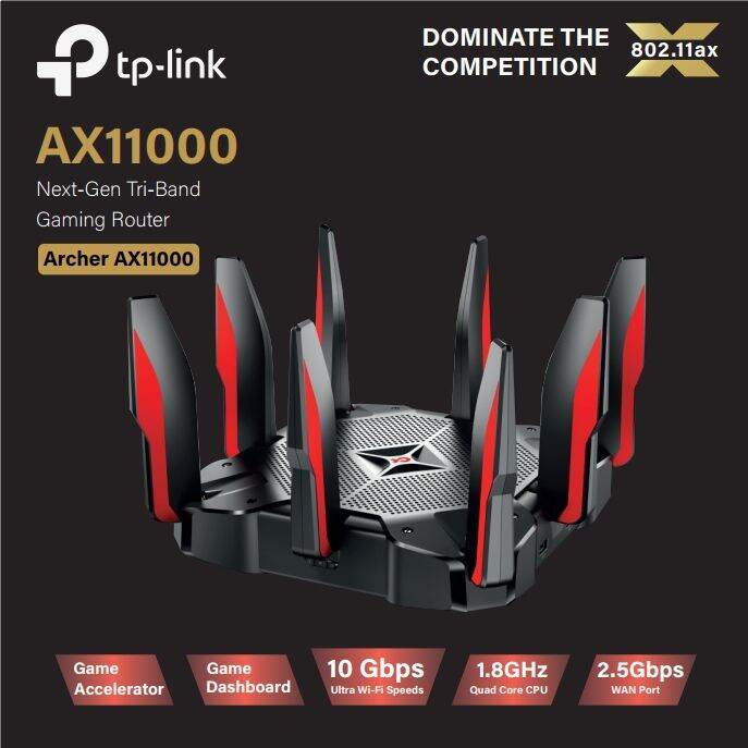 TP-LINK Archer AX11000 Next-Gen Tri-Band Gaming Router | Lazada.co.th
