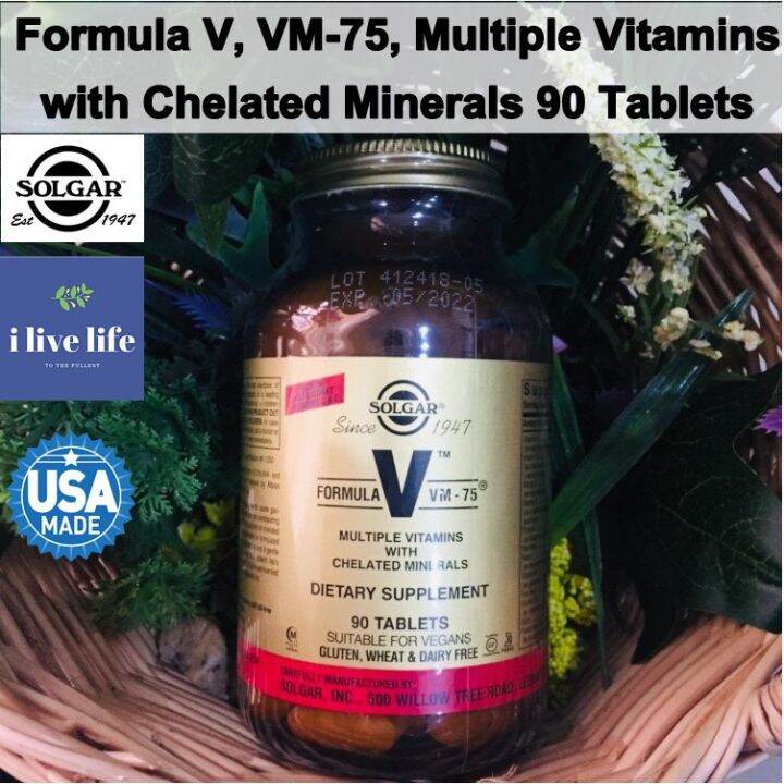 วิตามินรวมกว่า 31 ชนิด Formula V, VM-75, Multiple Vitamins with ...