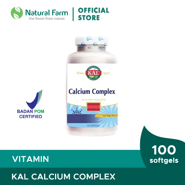 KAL Calcium Complex (100 Softgel) Suplemen Tulang & Sendi | Lazada ...