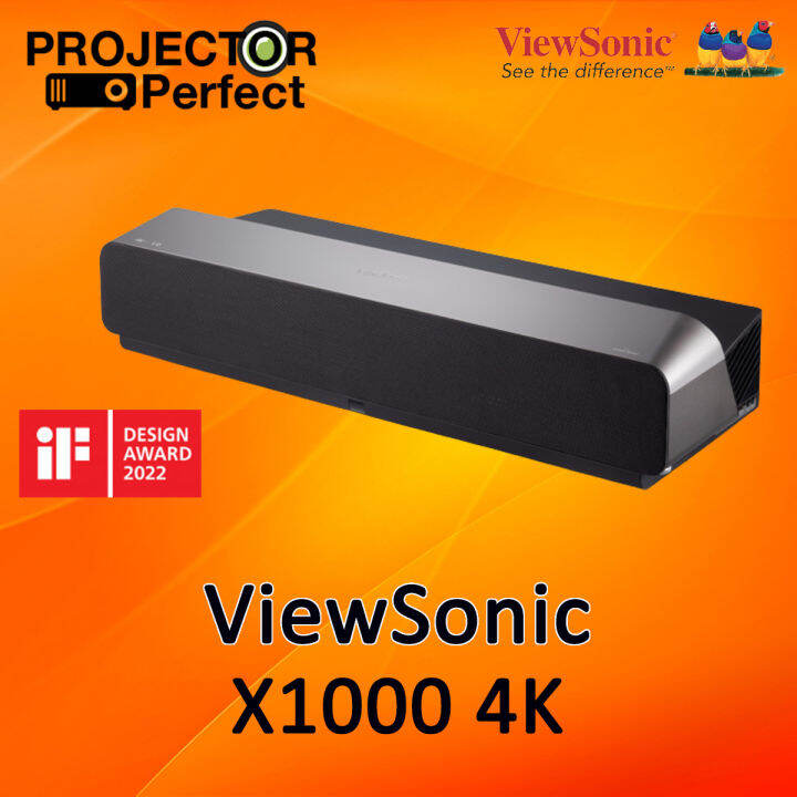 ViewSonic X1000-4K UHD 4K HDR Ultra Short Throw Smart LED Projector ...