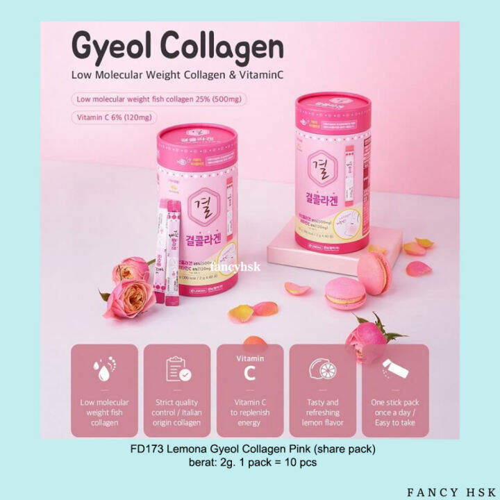 KOREA LEMONA GYEOL COLLAGEN PINK FD173 | Lazada Indonesia