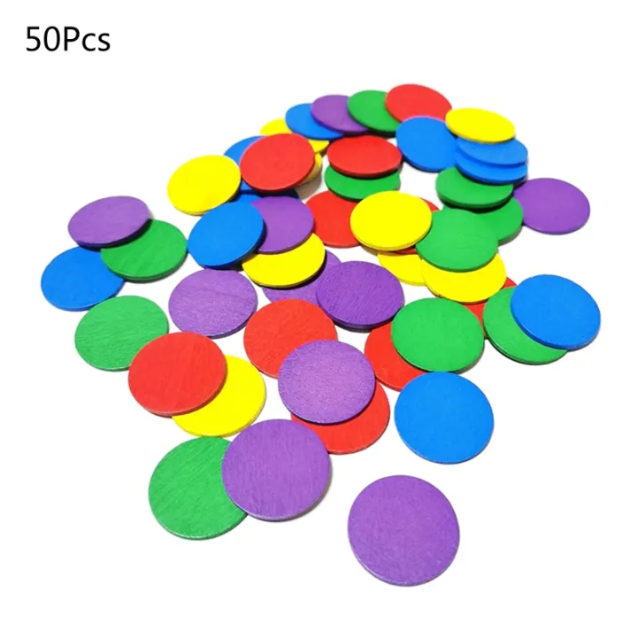 50 kit Math Counters for Kids Colored Montessori Educational Toy for ...