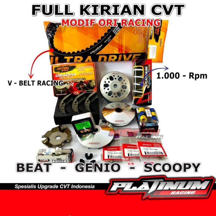 PAKET KOMPLIT KIRIAN CVT Honda BEAT ESP - Genio - Beat Deluxe Upgrade ...