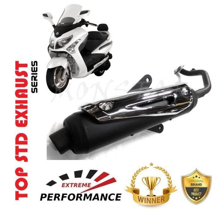 GTS EVO 250 250i Std Ekzos muffler Exhaust SYM Pipe Skuter Scooter EJM ...