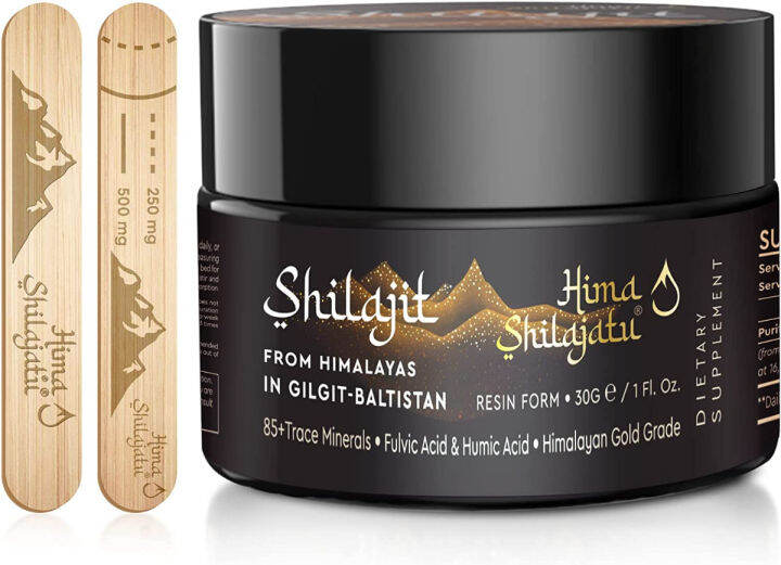 Hima Shilajatu Shilajit Purest Himalayan Shilajit Resin - Gold Grade ...