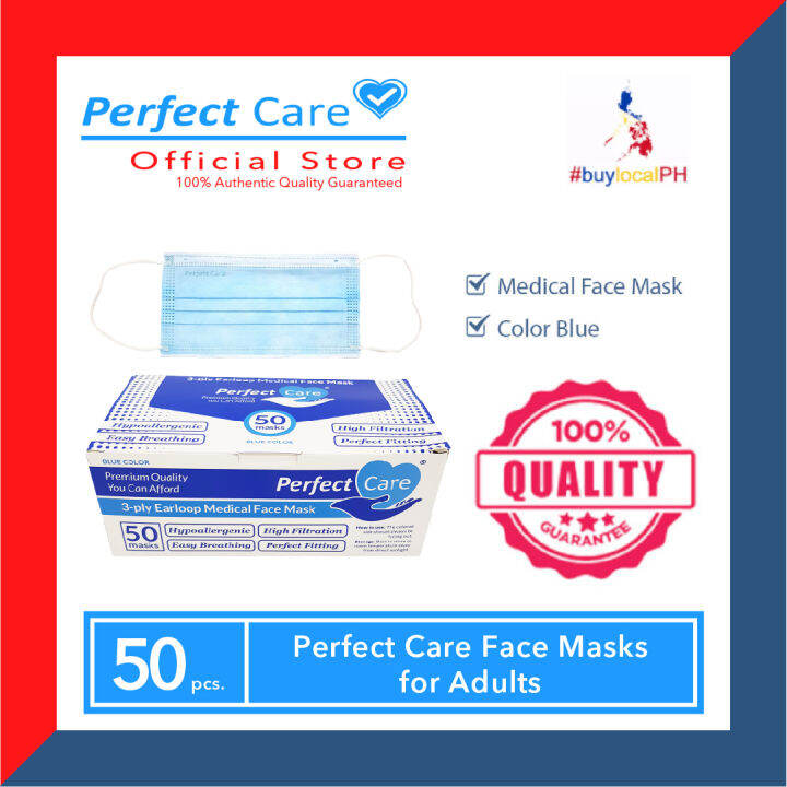 Perfect Care Face Masks for Adults - Box of 50 pcs. | Lazada PH