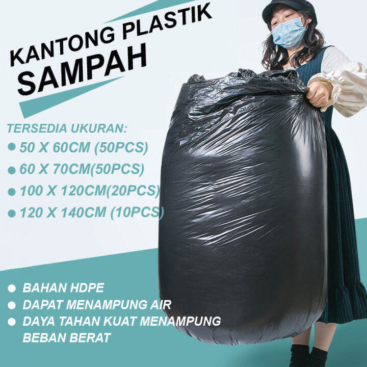 Kantong Plastik Sampah Ukuran Besar Jumbo Bahan HDPE Dapat Menampung Beban Berat dan Anti Bocor ...