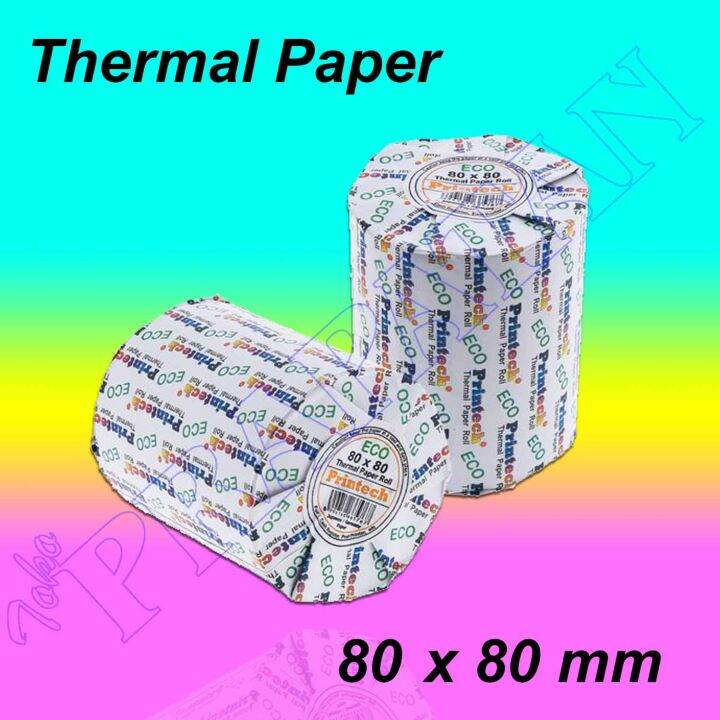 Kertas Thermal / Thermal Paper Roll / Kertas Kasir Printech 80 x 80 ...