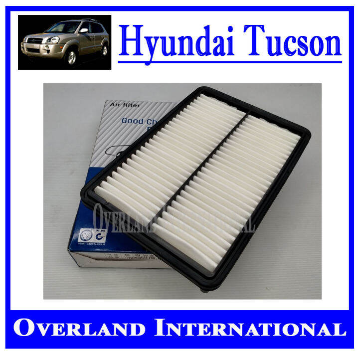 AIR FILTER AIR CLEANER ELEMENT (25.5x17.5x4cm), For Hyundai Tucson 2004 ...