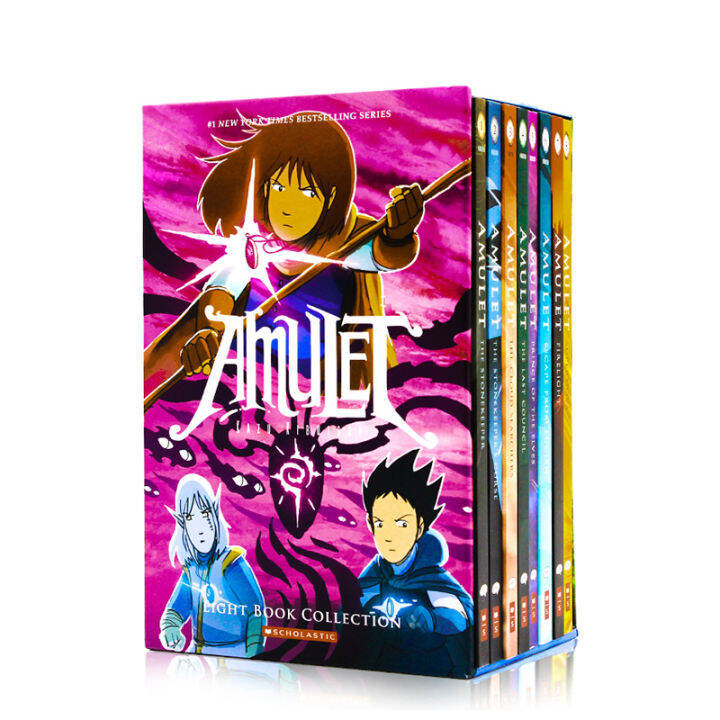 English original genuine comic novel amulet series wood stone 1-8 set ...