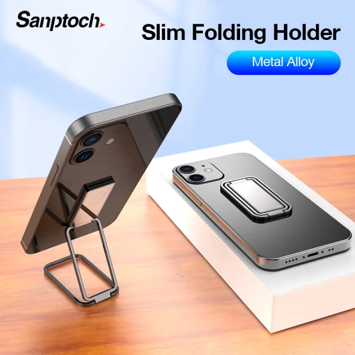 Sanptoch Slim Folding Finger Ring Holder 360 Degree Ultra-Thin Metal ...