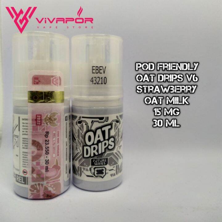 liquid pod friendly oat drips v6 Strawberry Oat Milk | Lazada Indonesia