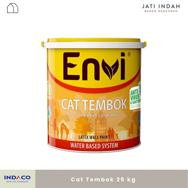 ENVI CAT TEMBOK LATEX 25 KG / INDACO / CAT DINDING | Lazada Indonesia