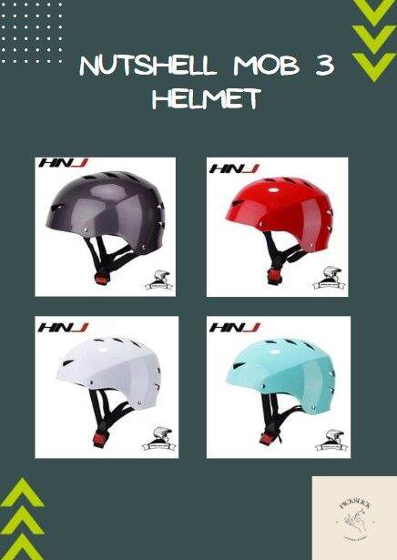 [PickSlick] HNJ MOB 3 Motorcycle Nutshell Helmet for motor, Bike and E ...