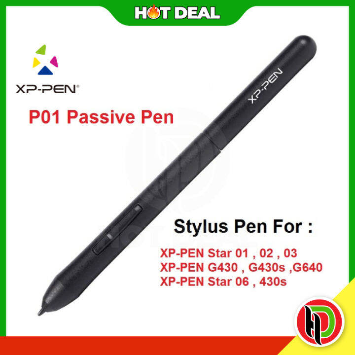 Hotdeal Genuine XP-PEN P01 Battery -Free Passive Stylus Pen For XP-PEN Star 01 , 02 , 03 , G430 ...