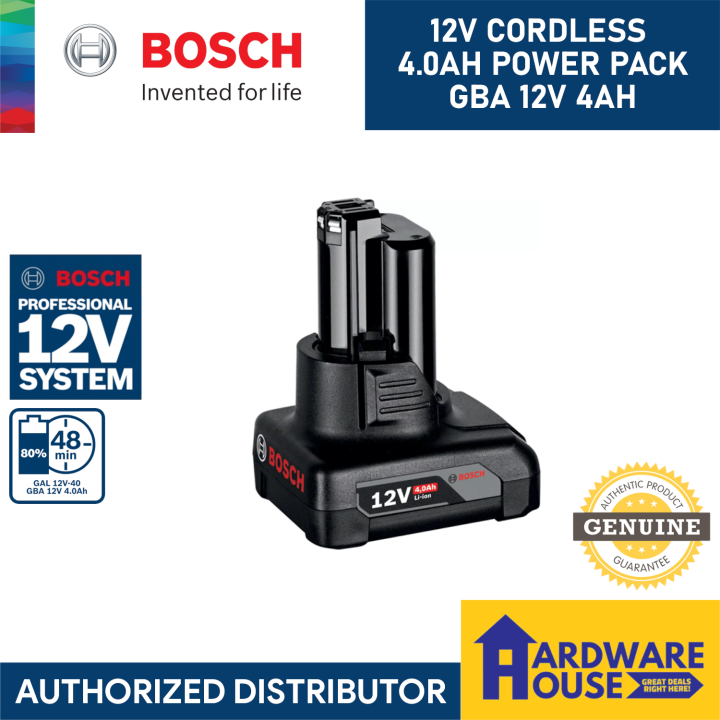 ORIGINAL Bosch 12V Power Pack GBA 12V 4Ah Lithium Ion Battery for ...