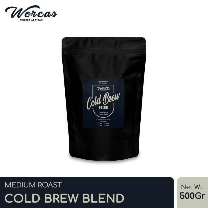 WORCAS Kopi Cold Brew Blend 500 Gram - Medium Roast | Lazada Indonesia