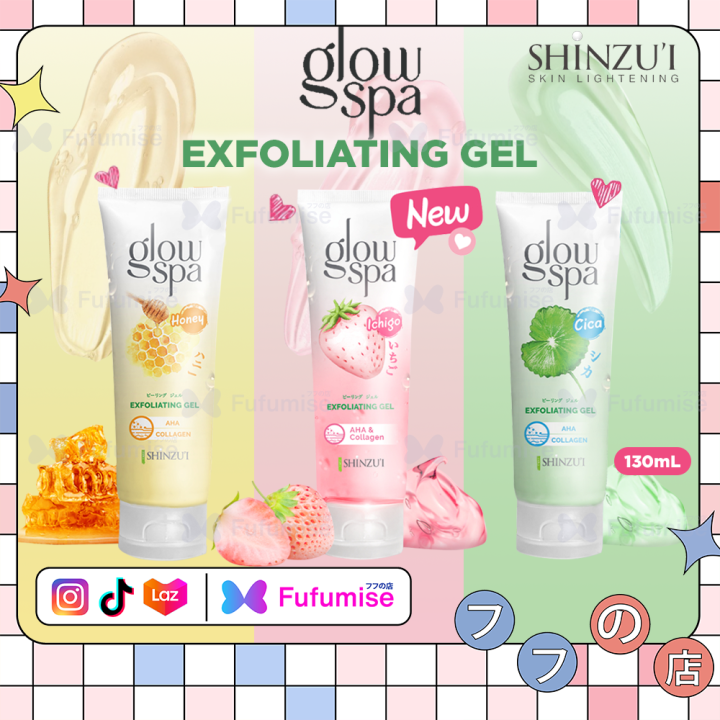 SHINZUI Glow Spa Exfoliating Gel 130mL | Kemasan Ekonomis | Honey ...