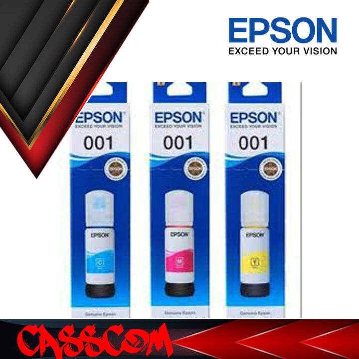 TINTA EPSON 001 ORIGINAL 100% WARNA | Lazada Indonesia