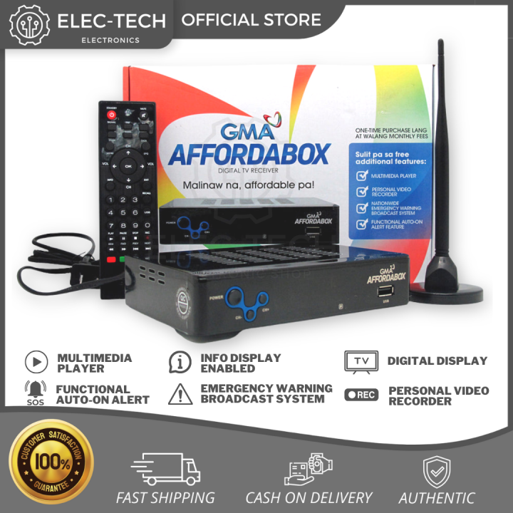 ELEC-TECH GMA Affordabox Digital TV Receiver for Digital Television ...