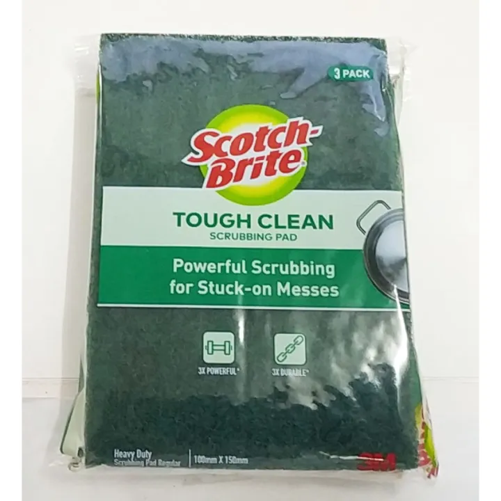 3M Scotch Brite Heavy Duty Scrubbing Pad 100mmx150mm | Lazada PH