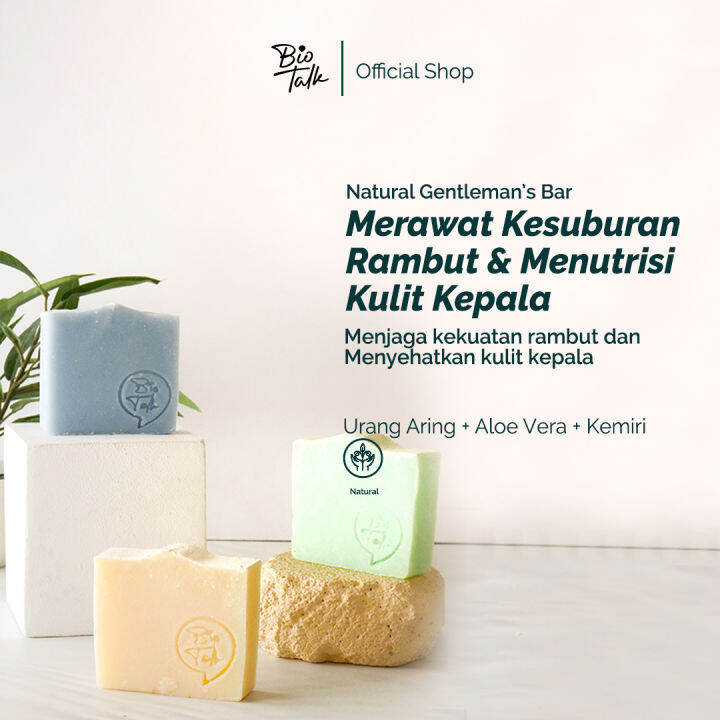 BioTalk Sabun Shampoo Natural Herbal | Gentleman's Bar Shampoo Soap ...