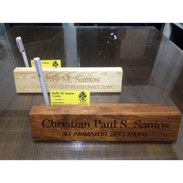 %9"Engraved Name plate - tabletop office name with title | Lazada PH